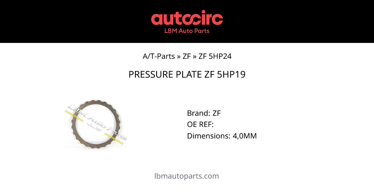 PRESSURE PLATE ZF 5HP19
