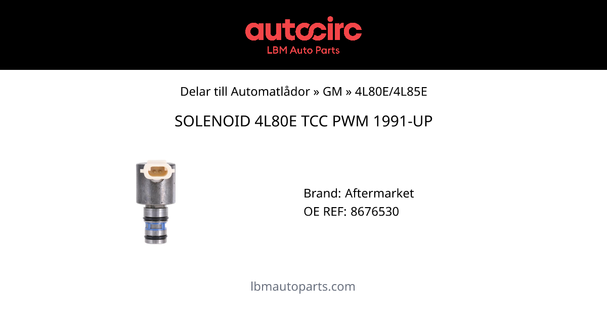 SOLENOID 4L80E TCC PWM 1991-UP