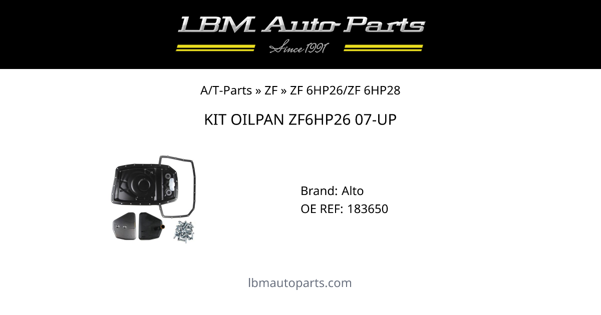 KIT OILPAN ZF6HP26 07-UP
