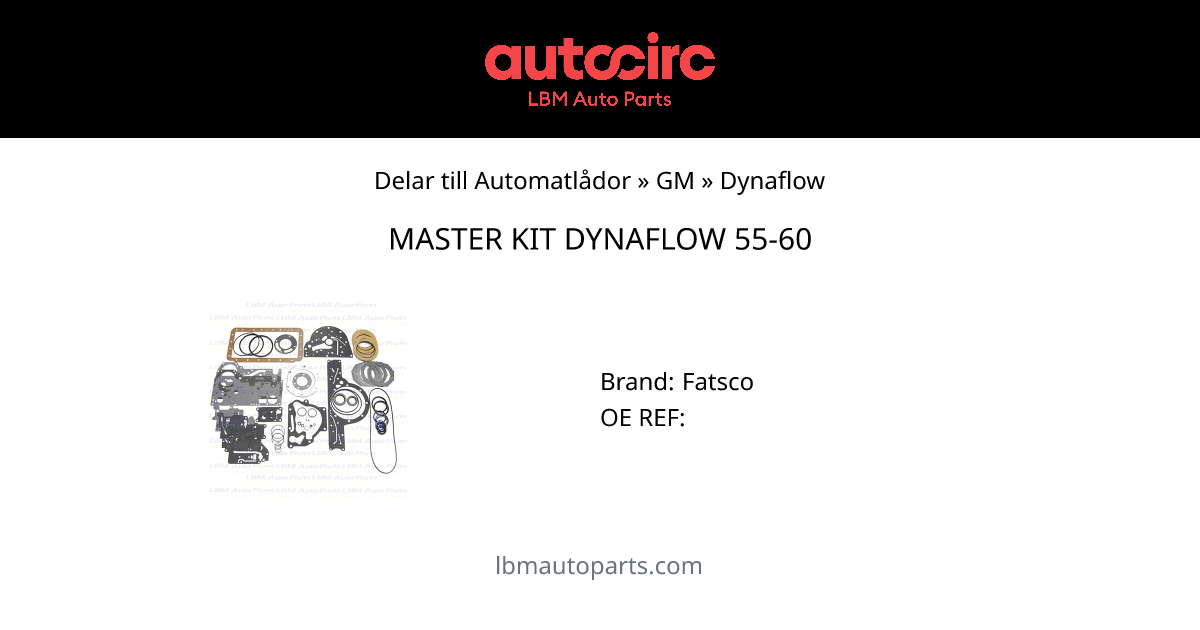 MASTER KIT DYNAFLOW 55-60